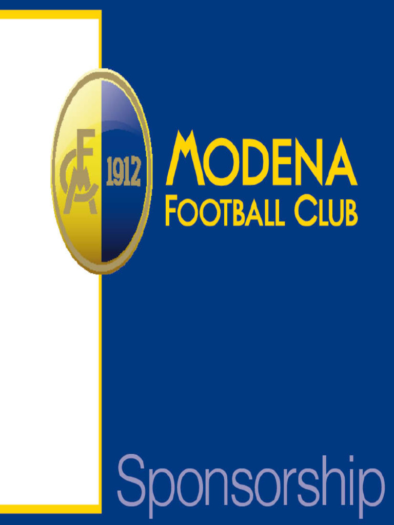 Brochure Sponsorship Modena FC | PDF