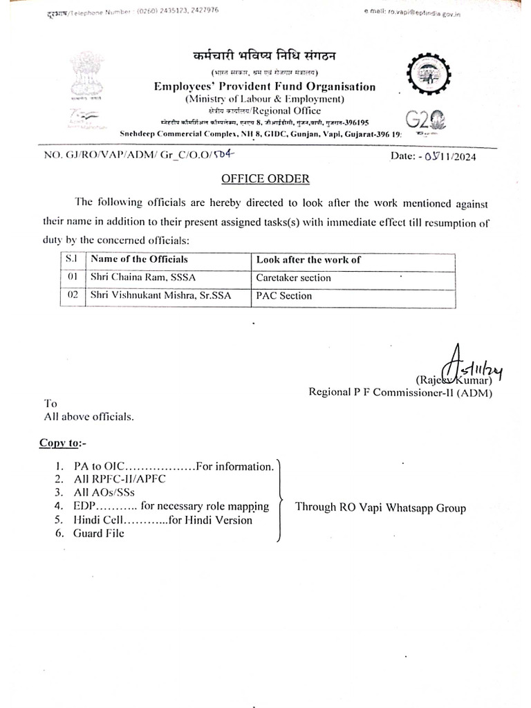 Office Order 504 | PDF