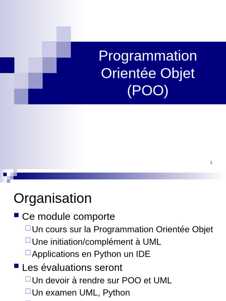 Programmation Orientée Objet (POO) | PDF | Classe (informatique) | Programmation informatique