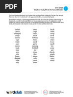 2nd Grade Spelling Bee Word List | PDF