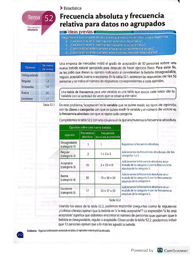 Est - Frecuencia Absoluta y Relativa | PDF