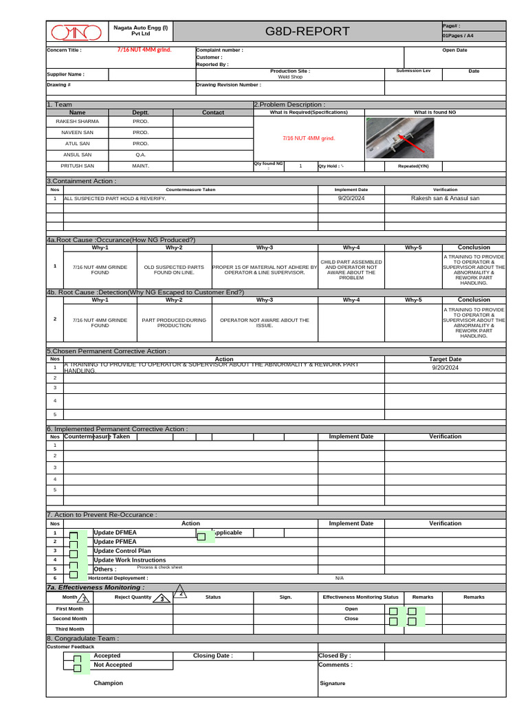 G8D_WELD- 716 Nut Grinde | PDF