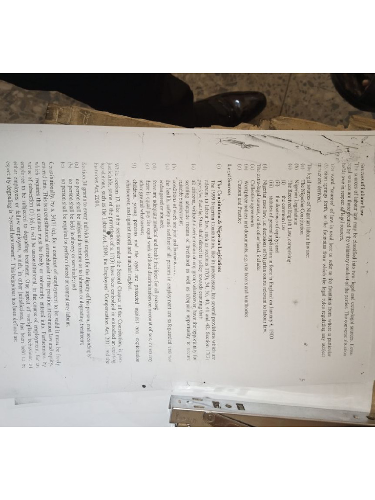 Labour Law Material | PDF