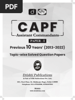 CAPF Paper 2 Toppers' Answers (2014-2023) | PDF