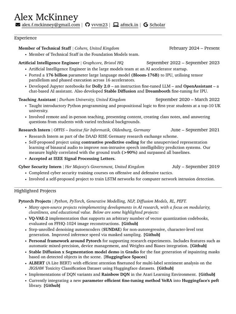Alex Mckinney: Vvvm23 Afmck - in Scholar Experience February 2024 ...