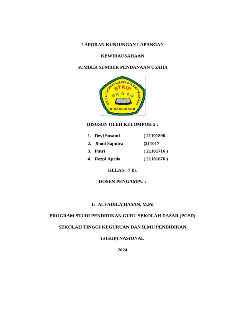 Laporan Kunjungan Lapangan | PDF | Kesehatan Holistik