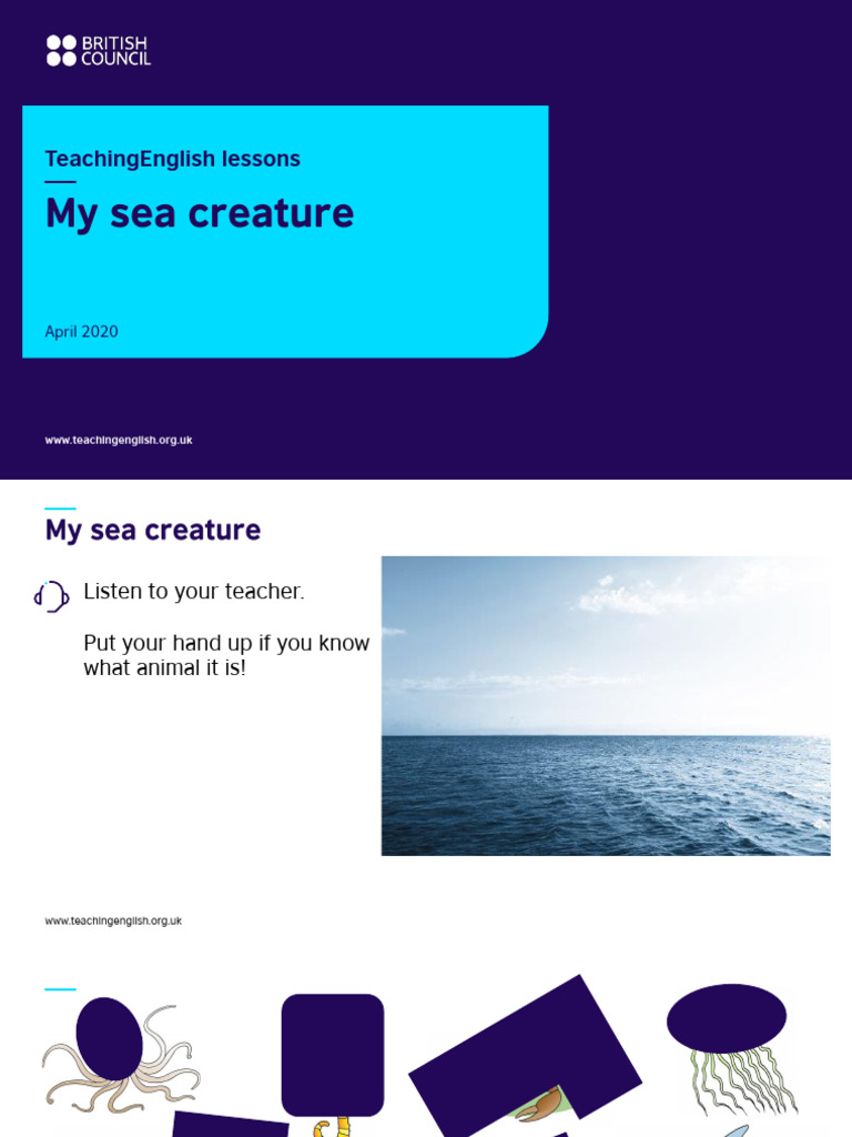 My-Sea Creature Presentation | PDF