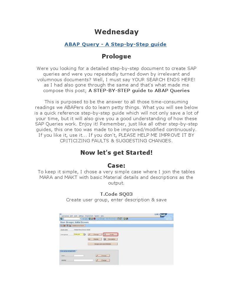 Abap Query Pdf Software Engineering Computer Programming