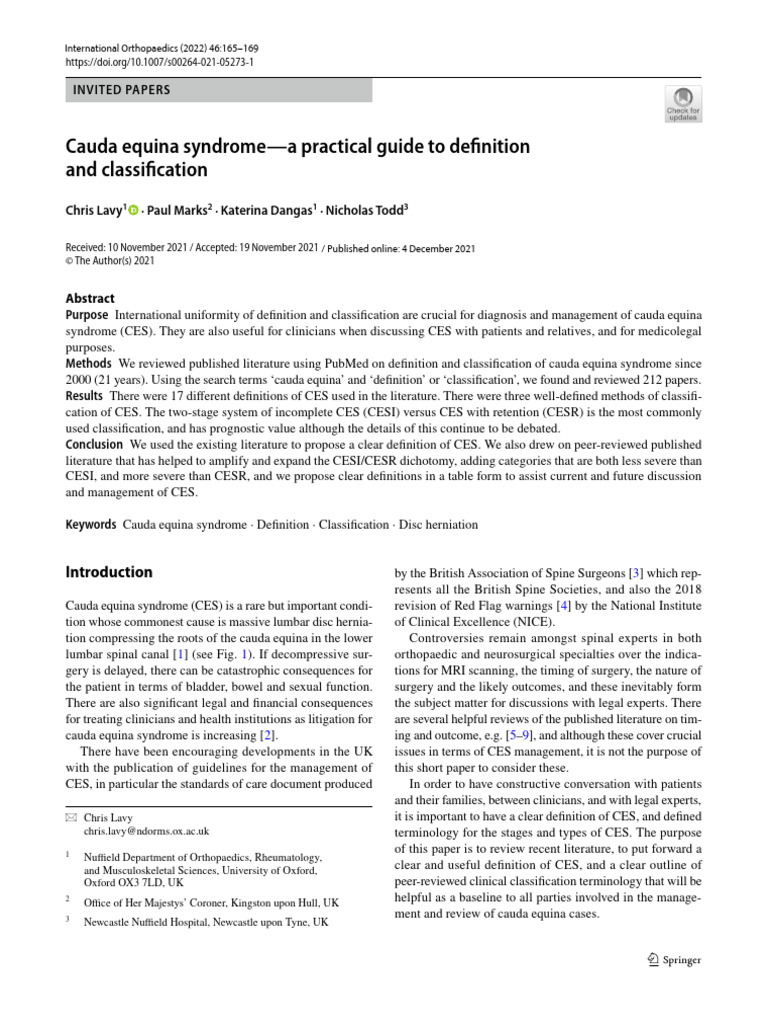Cauda equina | PDF | Human Anatomy | Nervous System