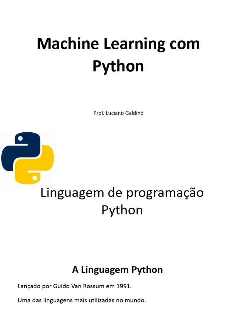 03-Aula03 Linguagem Python | PDF | Python (linguagem de programação ...