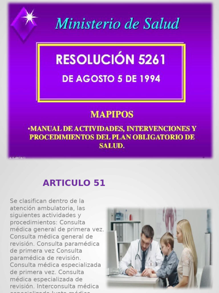 Diapositivas Resolucion 5261 de 1994 | PDF | Tiroides ...