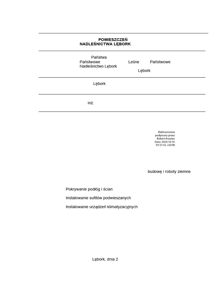 Zał. 1a Specyfikacja Techniczna Wykonania I Odbioru Robot | PDF