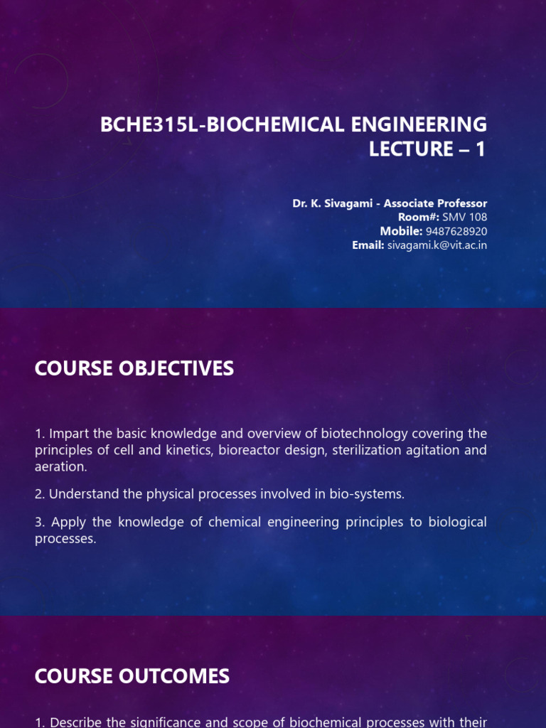 2-Introduction To Biochemical Engineering-15-07-2024 | PDF | Enzyme | Fermentation