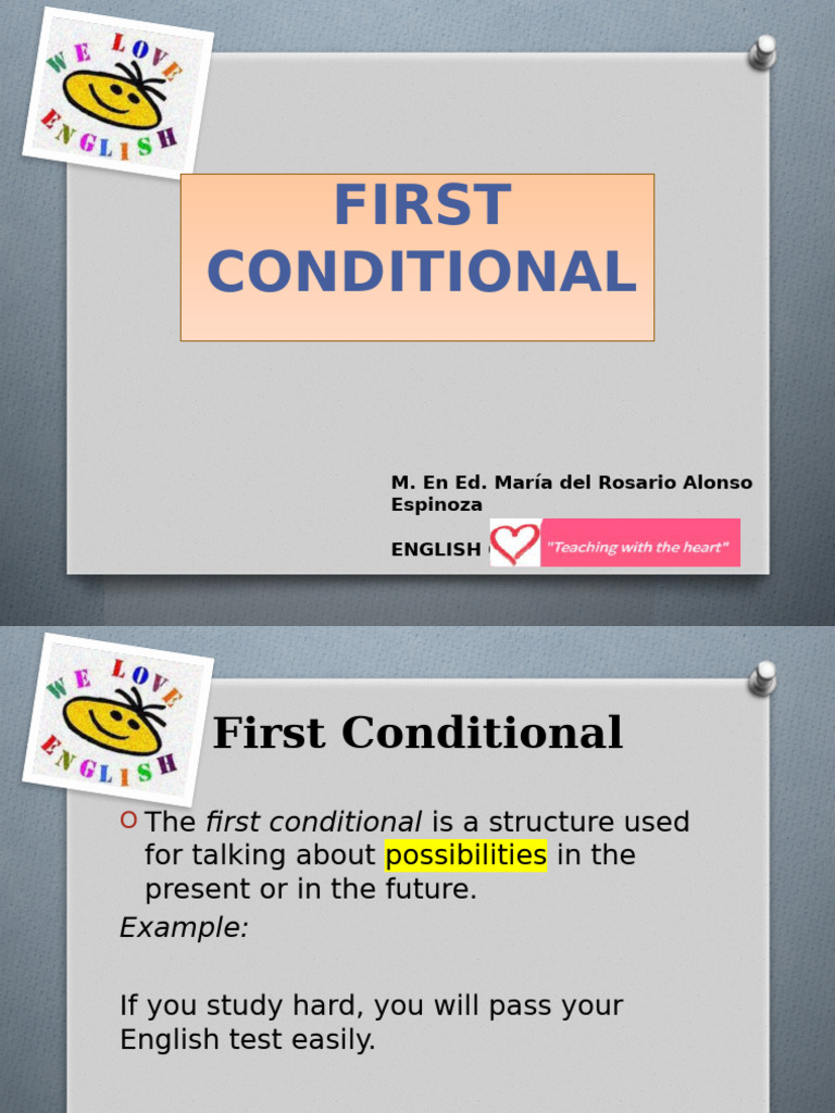 First Conditional - English6 | PDF | Verb | Linguistic Morphology