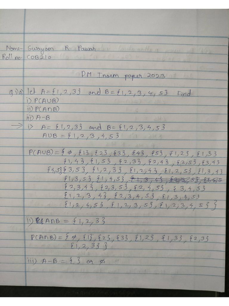 DM Insem Solution 2023 | PDF