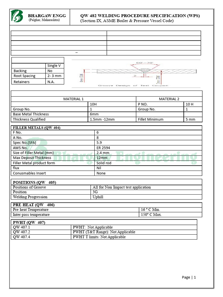 WPS 07 SD | PDF | Welding | Construction