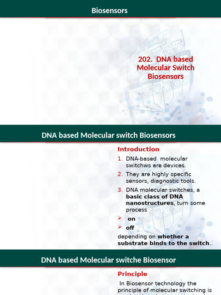 202 DNA switch | PDF | Biosensor | Dna