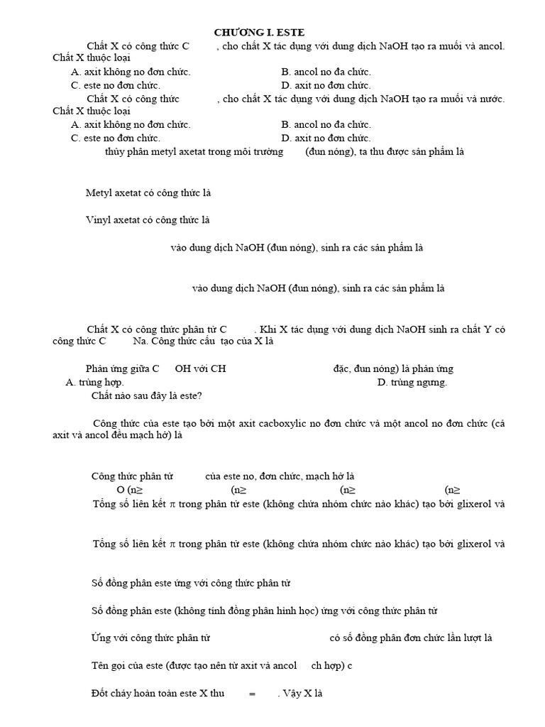 TaiLieuHoaHoc12 (CK) 2023 - 2024 | PDF