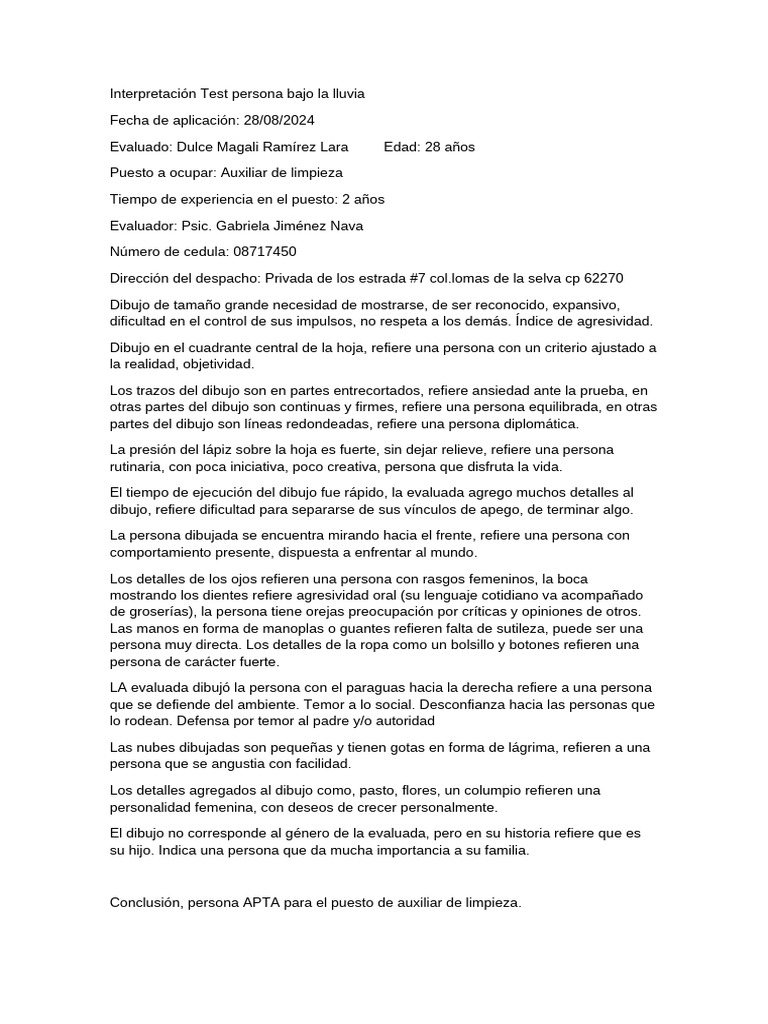 Itpbll Dulce Magali Ramirez LAra | PDF | Sicología | Ciencias del ...