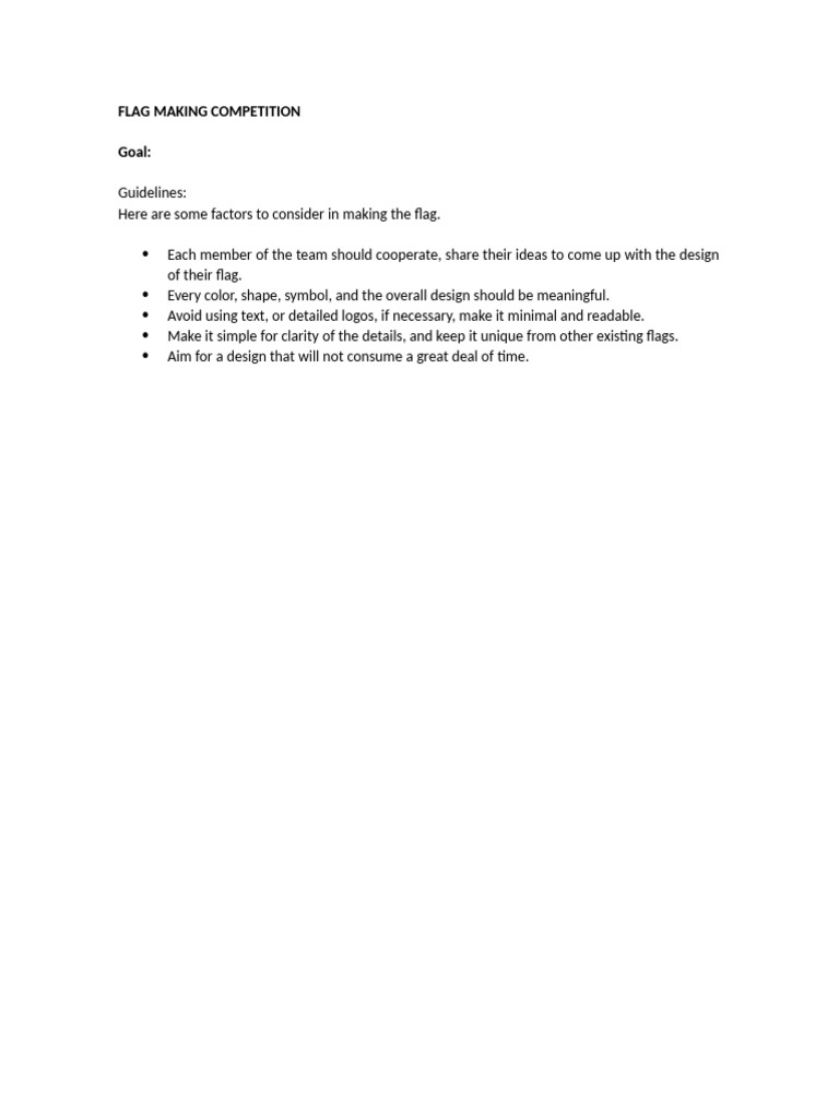 Flag Making Competition | PDF | Career & Growth | Business