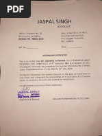 Legal Internship Certificate Format | PDF