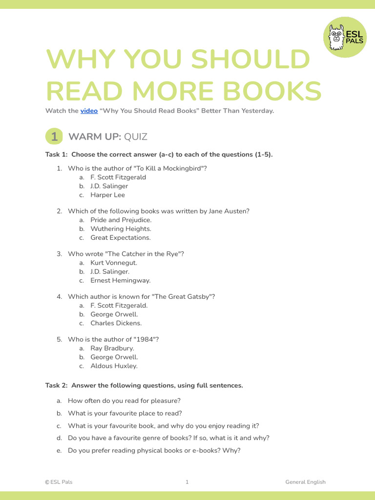 (SV) Why You Should Read More Books | PDF | Stress (Biology) | Lifelong ...