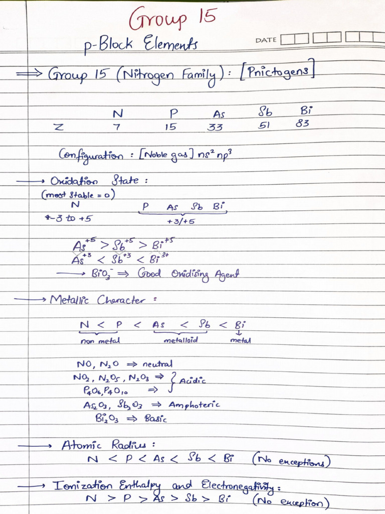 P - Block Elements (Group 15&16 17 18) 21-Aug-2024 20-12-29 | PDF