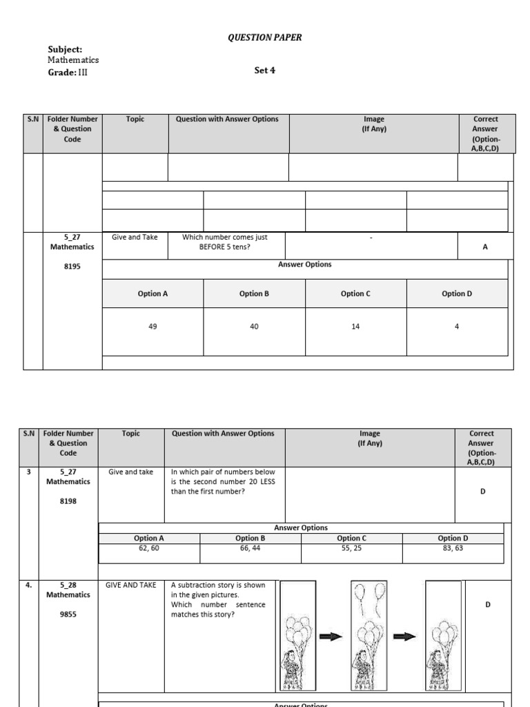 set-4-math-class-3 | PDF | Mathematics set-4-math-class-3 | PDF | Mathematics