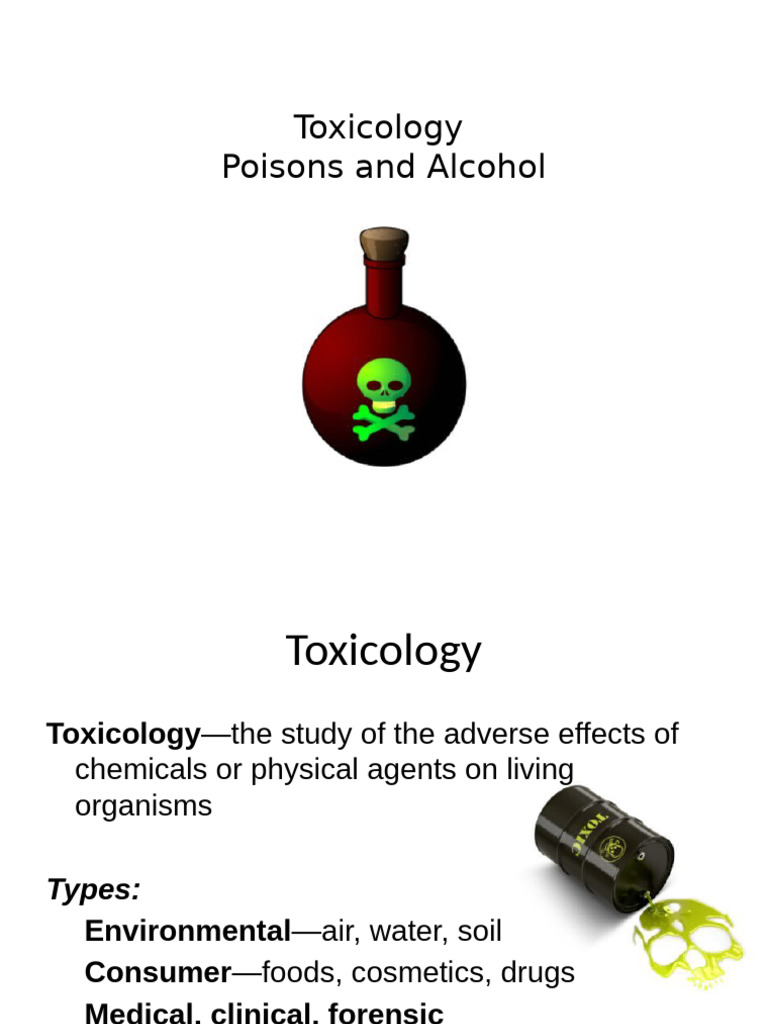 Toxicology Poisons and Alcohol | PDF | Driving Under The Influence ...