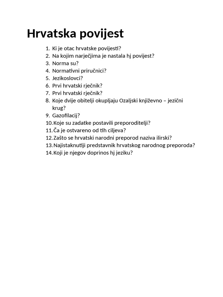 Hrvatska Povijest | PDF