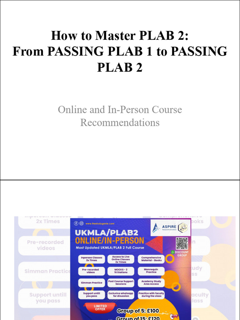 PLAB 2 Preparation Planner | PDF | Headache | Cough