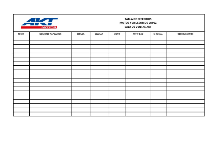 Tabla de Referidos | PDF