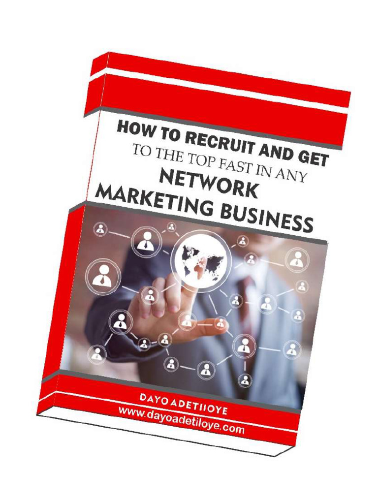 MLM BOOK-How To Recruit and Get To The Top Fast in Any Network ...