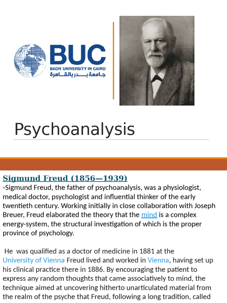 Psychoanalysis | PDF | Id | Unconscious Mind