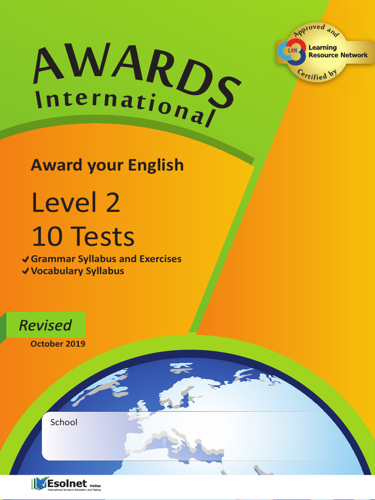 Awards International Level 2 Revised | PDF | Room