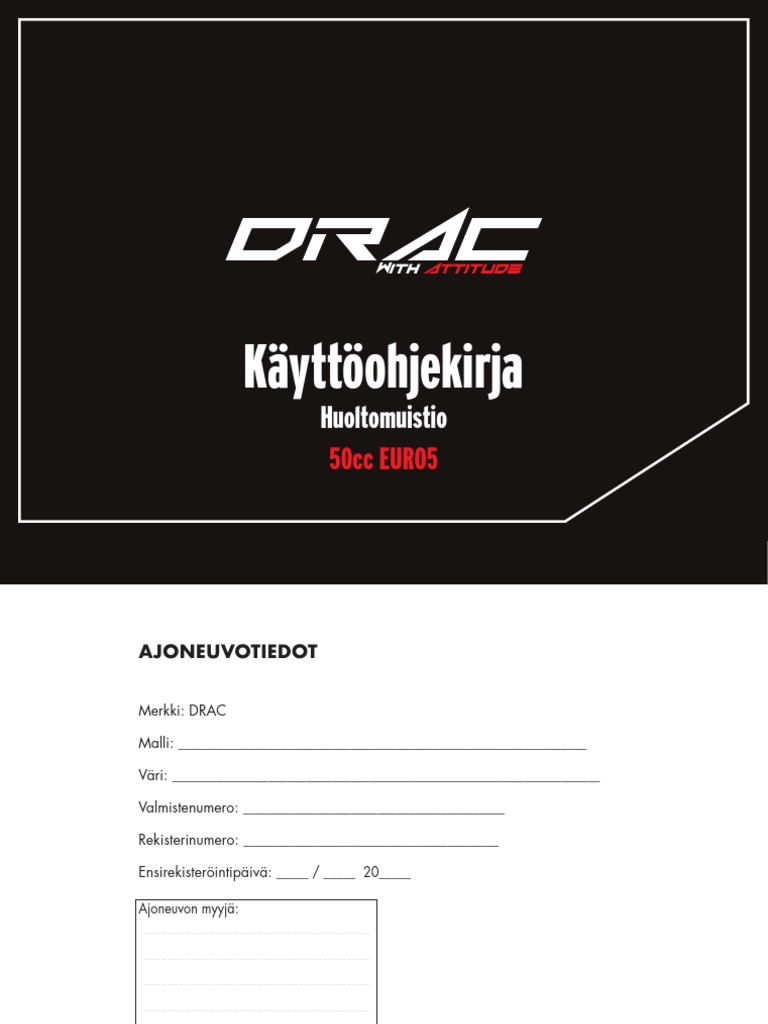 DRAC Kayttishuolto 2023 | PDF