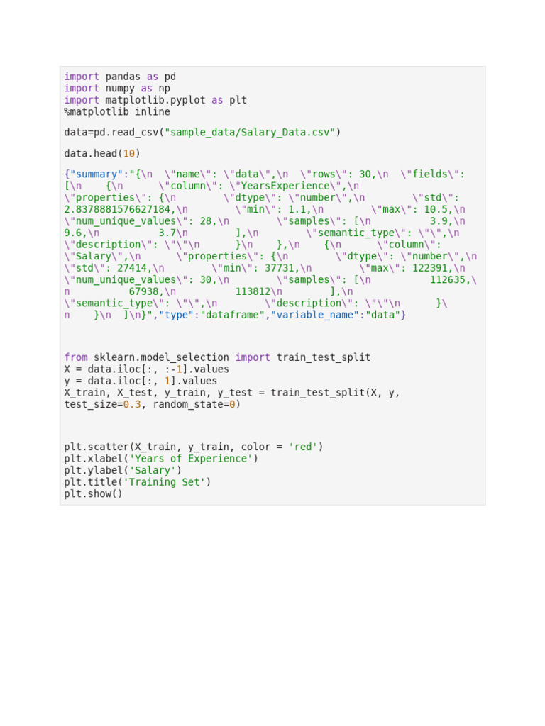 Simple Linear Regression | PDF