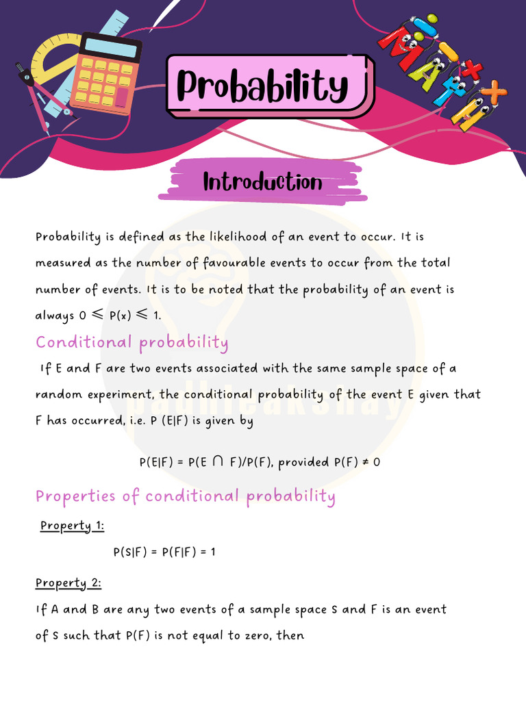 Conditional Probability | PDF | Random Variable | Mean