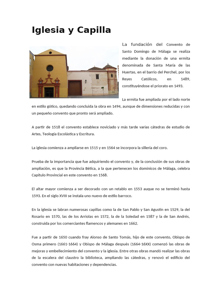 Iglesia y Capilla | PDF | Iglesia (edificio)