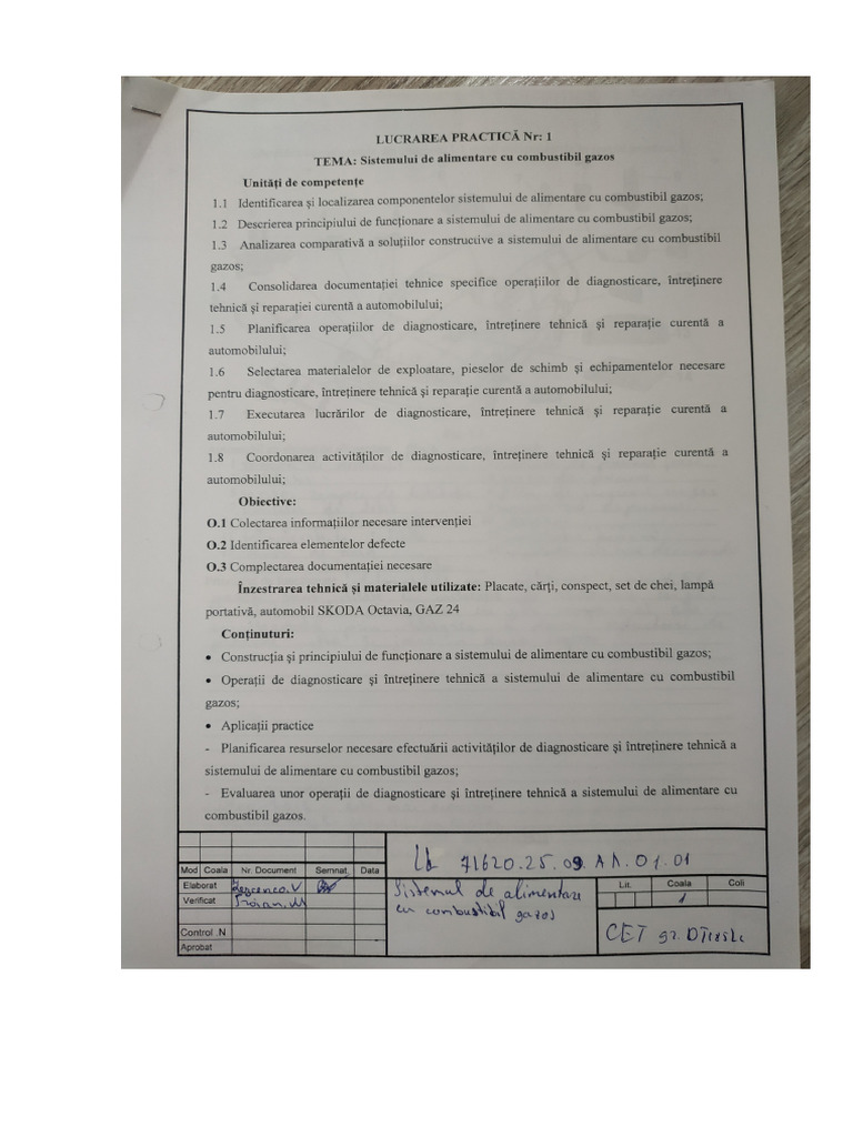 Lucrare Practica Nr.1 | PDF