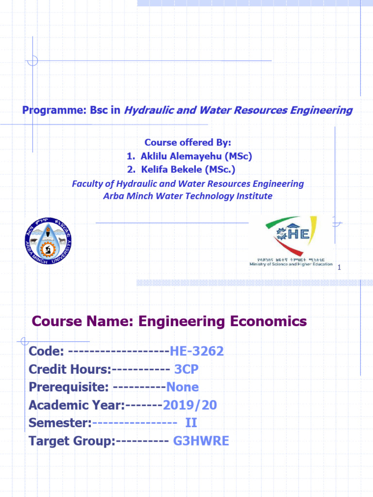 Engineering Econmics | PDF | Interest | Time Value Of Money