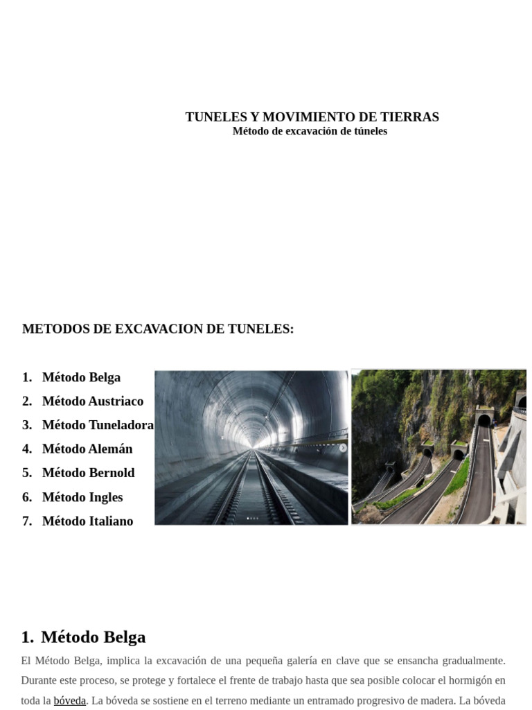 Tuneles Parte V | PDF | Túnel