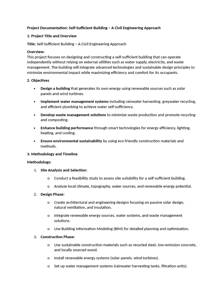 Self-Sufficient Building | PDF | Sustainable Architecture | Renewable ...