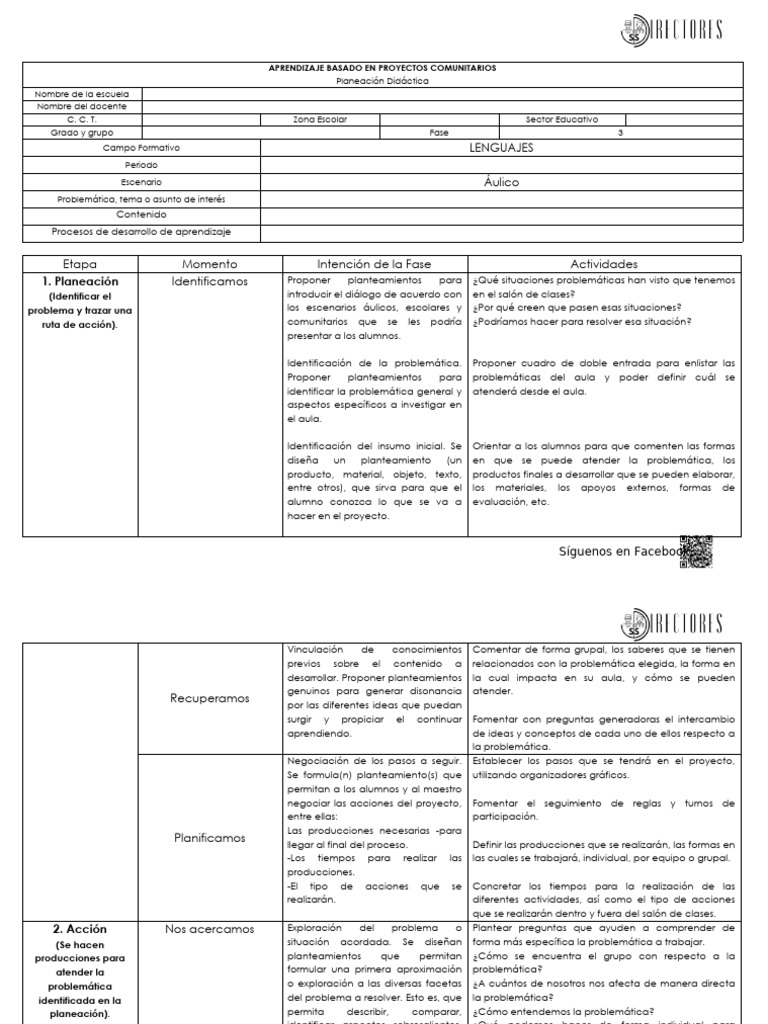 Formatos Planeación Fase 3 | PDF | Evaluación | Aprendizaje