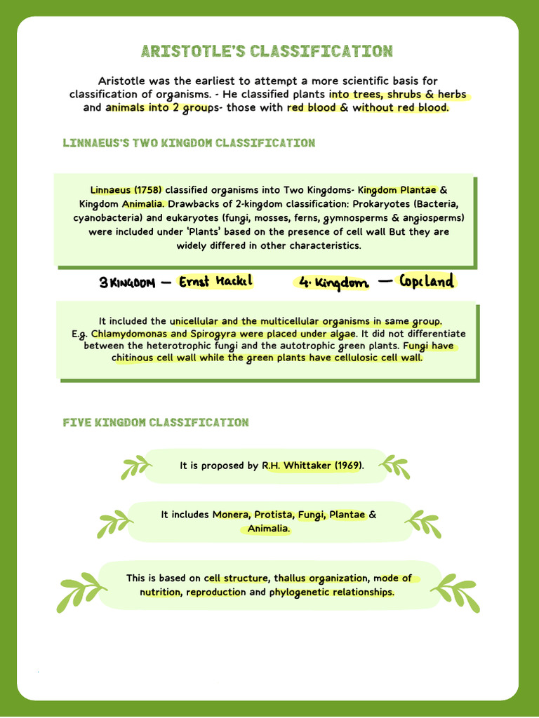 Biological Classification Notes | PDF | Fungus | Virus