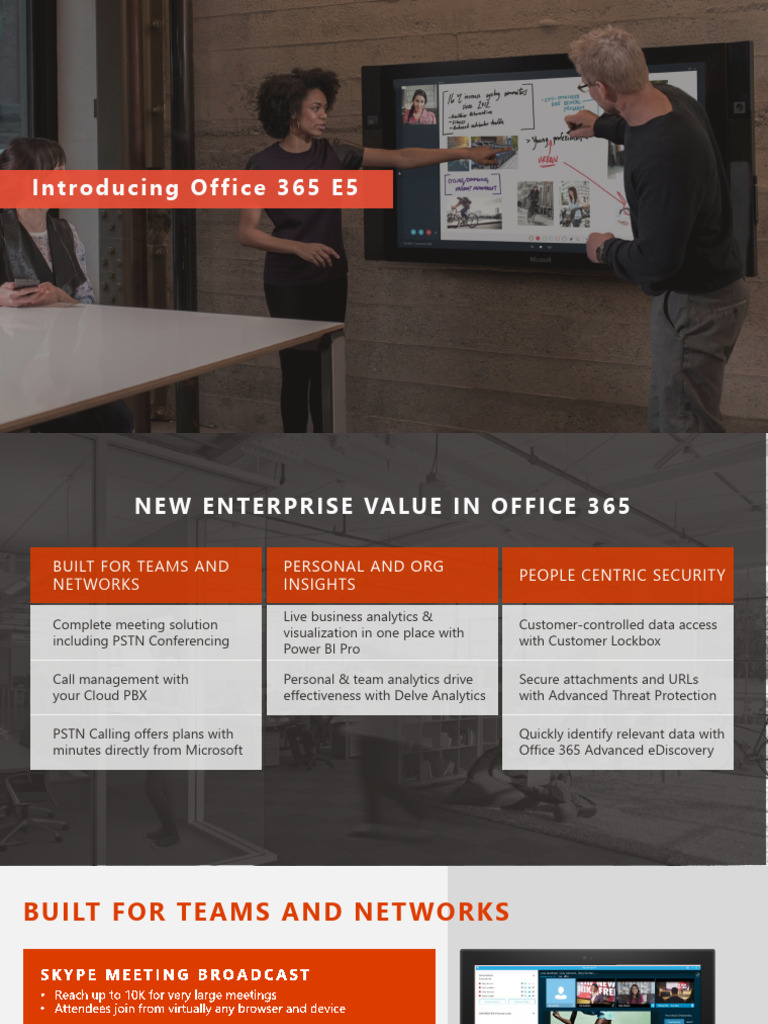 Inovatii Tehnologice PT Productivitatea in Afaceri Office 365 E5 | PDF ...