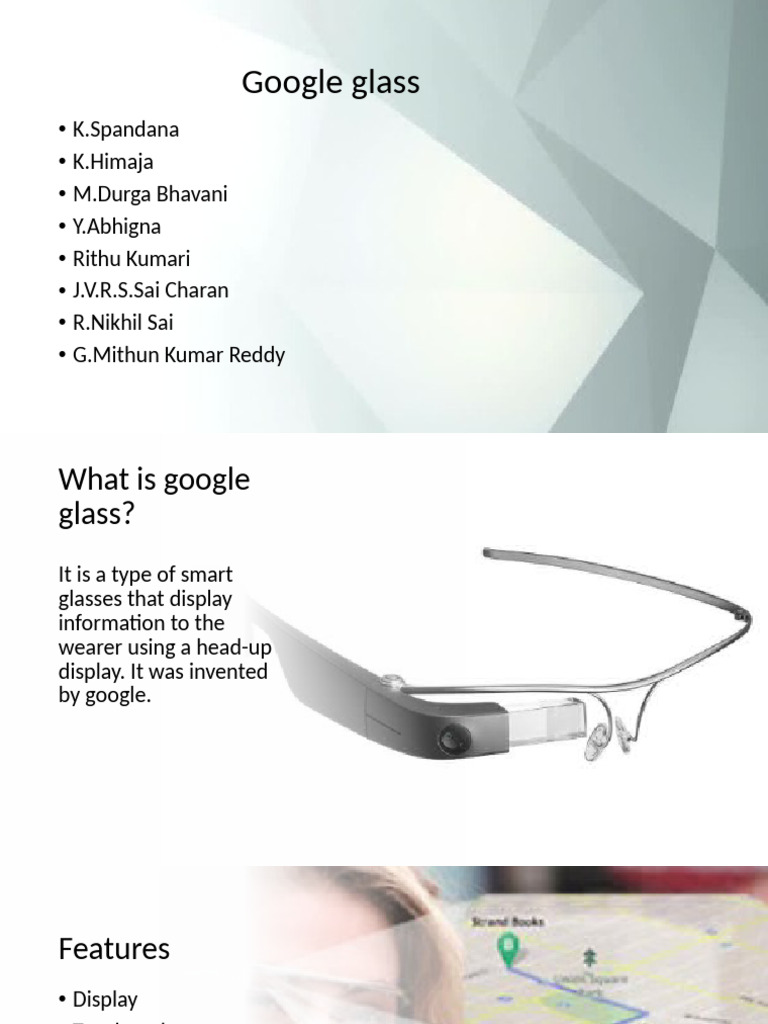 Google Glass | PDF | Art | Computers
