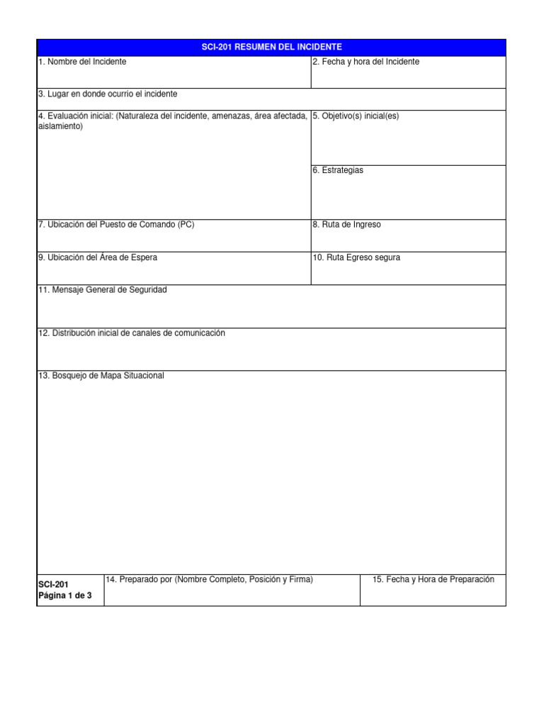 Sci 201 Resumen Incidente | PDF
