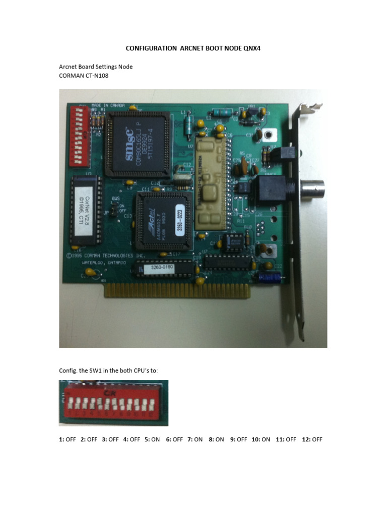 Arcnet Node Configuration On QNX4 | PDF