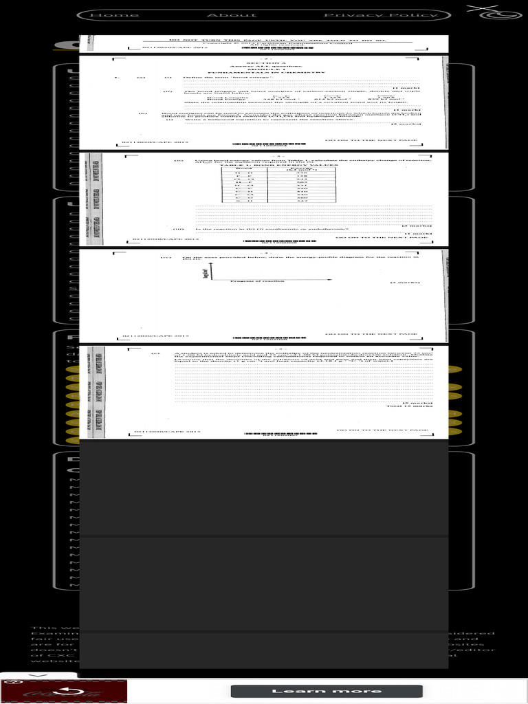 CAPE Chemistry CXC Prep 5 | PDF